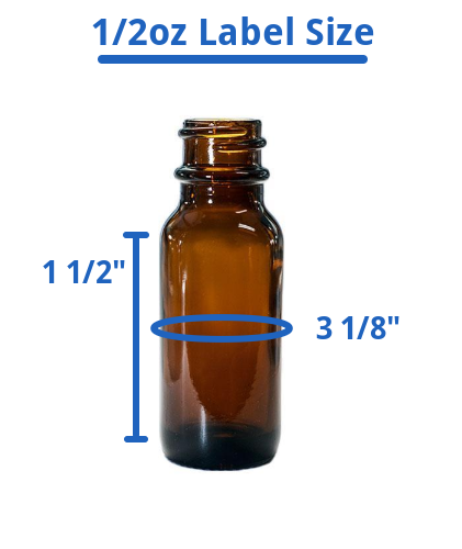 What Size Label Fits Your 1 2oz Boston Round Bottle Glass Bottle Outlet